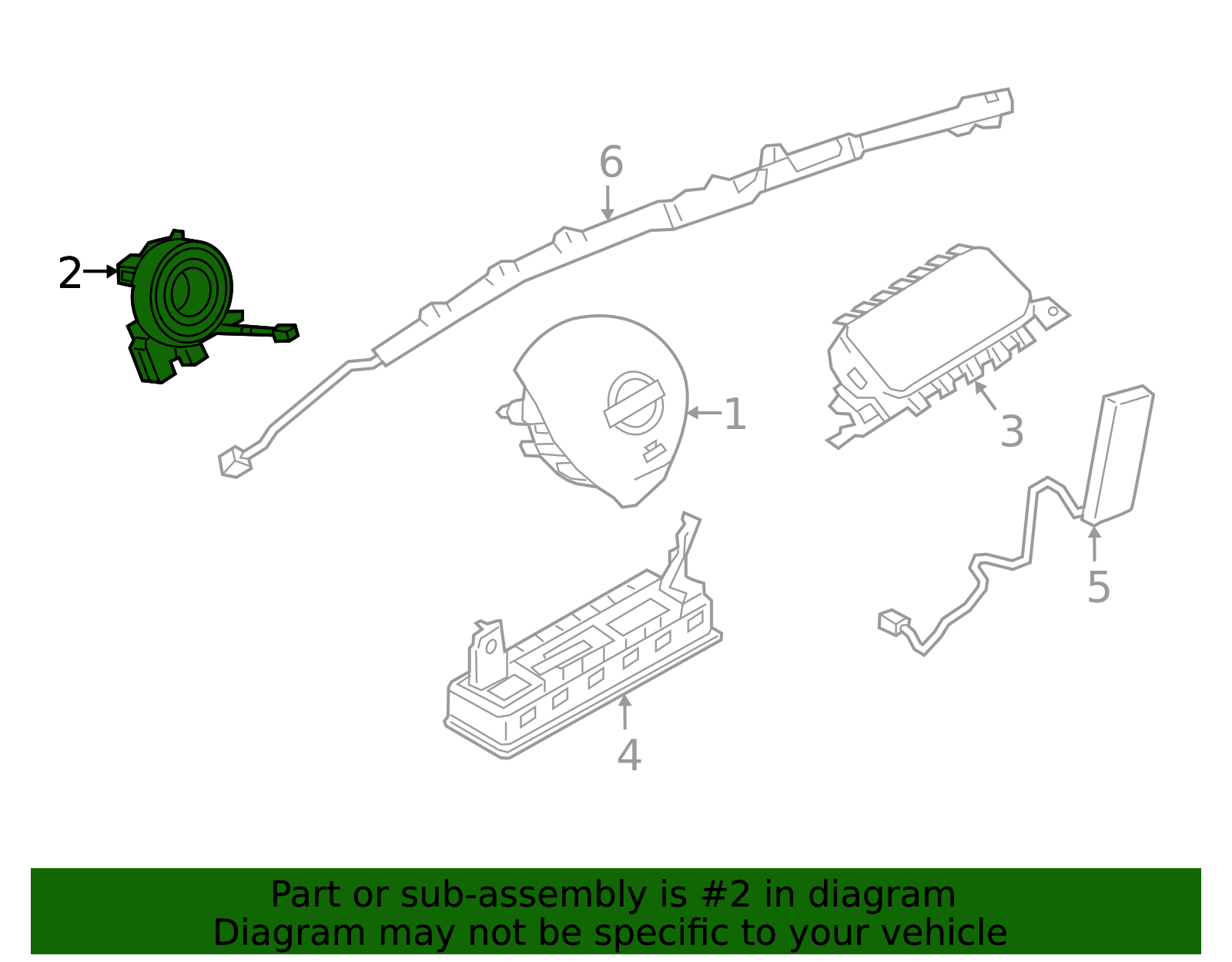25554-6CA2A - Clock Spring 2018-2025 Nissan | Nissan Parts ...