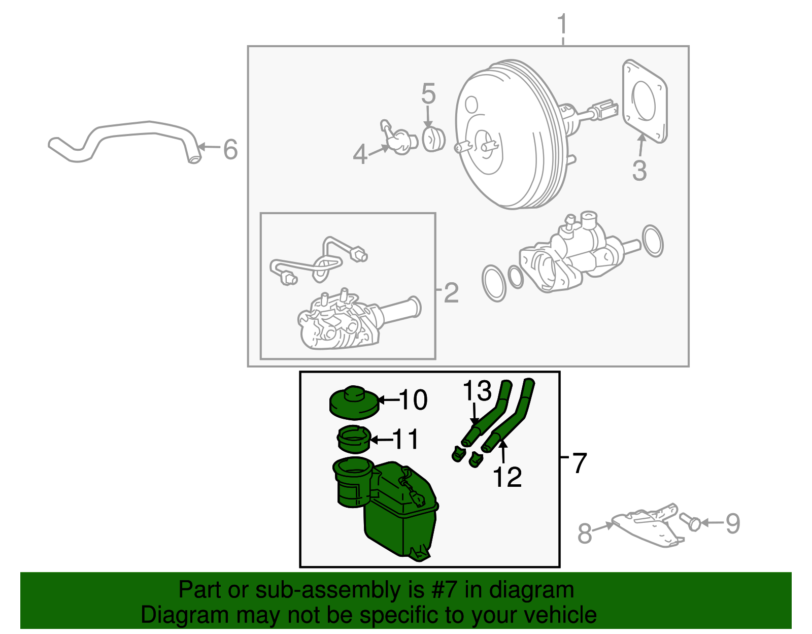 Genuine Toyota Master Cylinder Reservoir part# 47220-08030 for 2004 ...