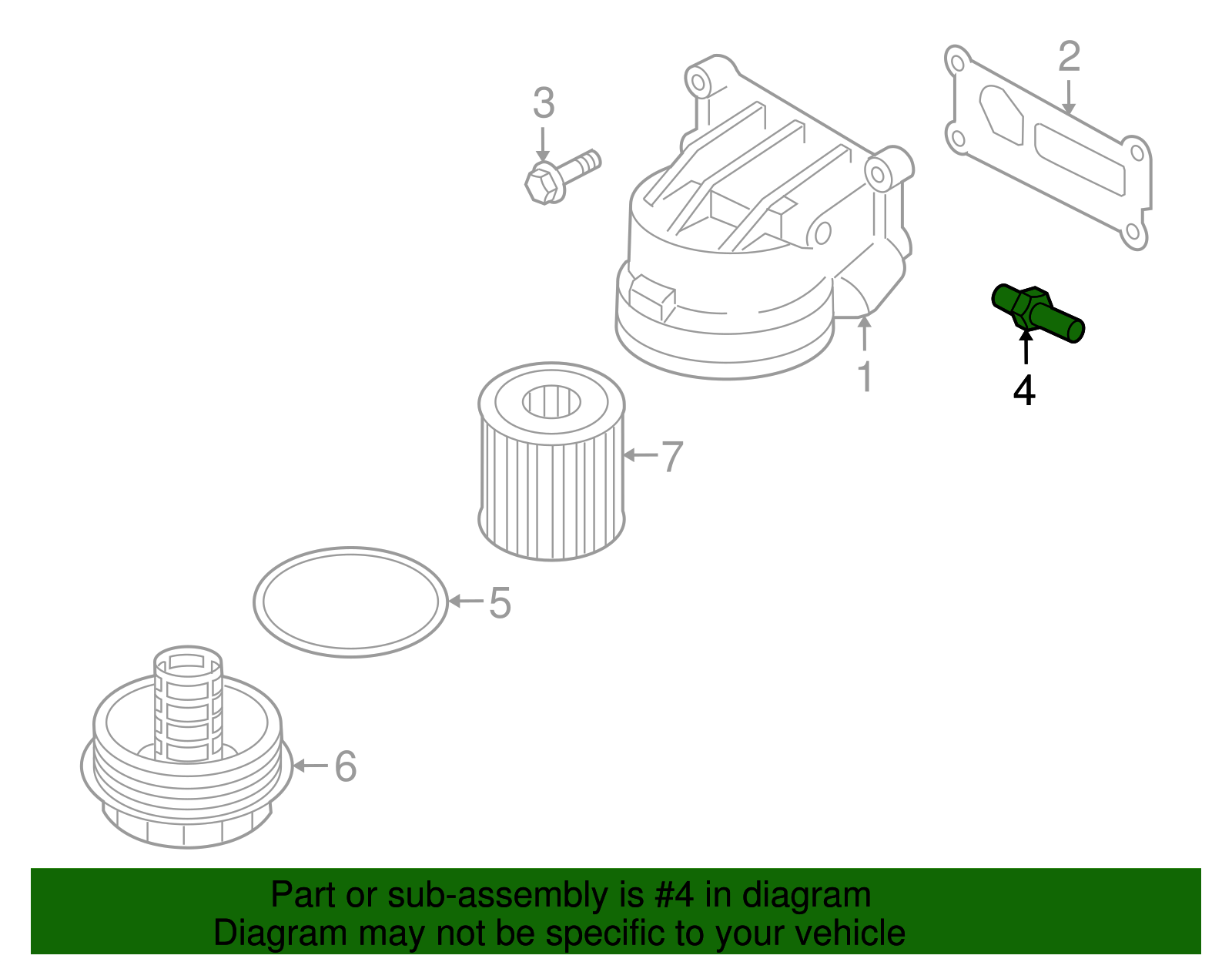 1998-2008 Ford Oil Pressure Sending Unit 6U5Z-9278-M | Ford OEM Parts ...