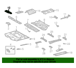 OEM 2004-2008 Toyota Highlander Heat Shield 58151-0E012 | LaGrange ...