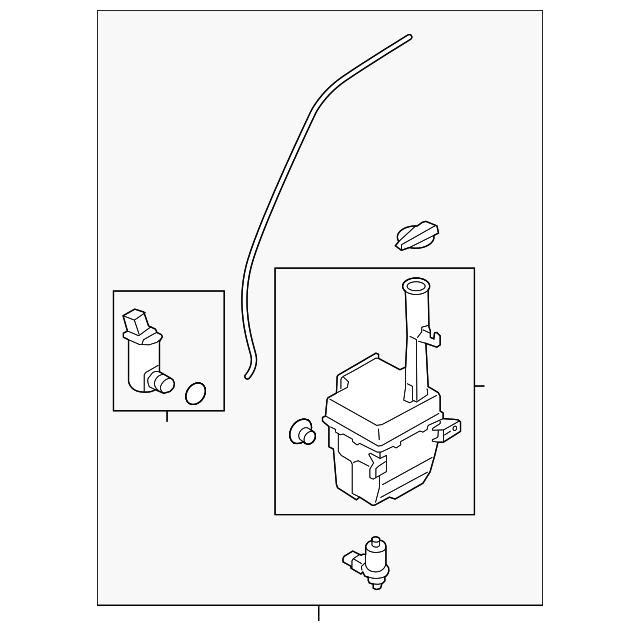 2011-2017 Hyundai Reservoir Assembly W Shld Washer 98620-3V000 | OEM ...