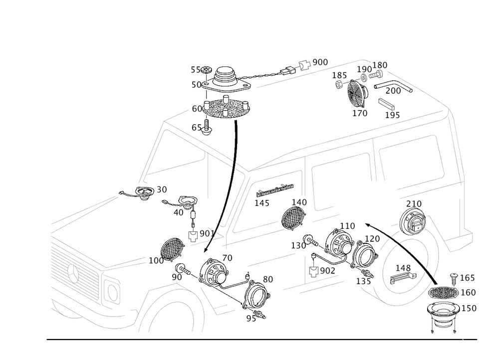 463-820-18-02 - Speaker 2003-2018 Mercedes-Benz | Mercedes-Benz USA Parts