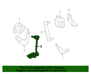 37146763733 - 2006-2015 BMW Adjust Rod (37-14-6-763-733) | BMW of South ...