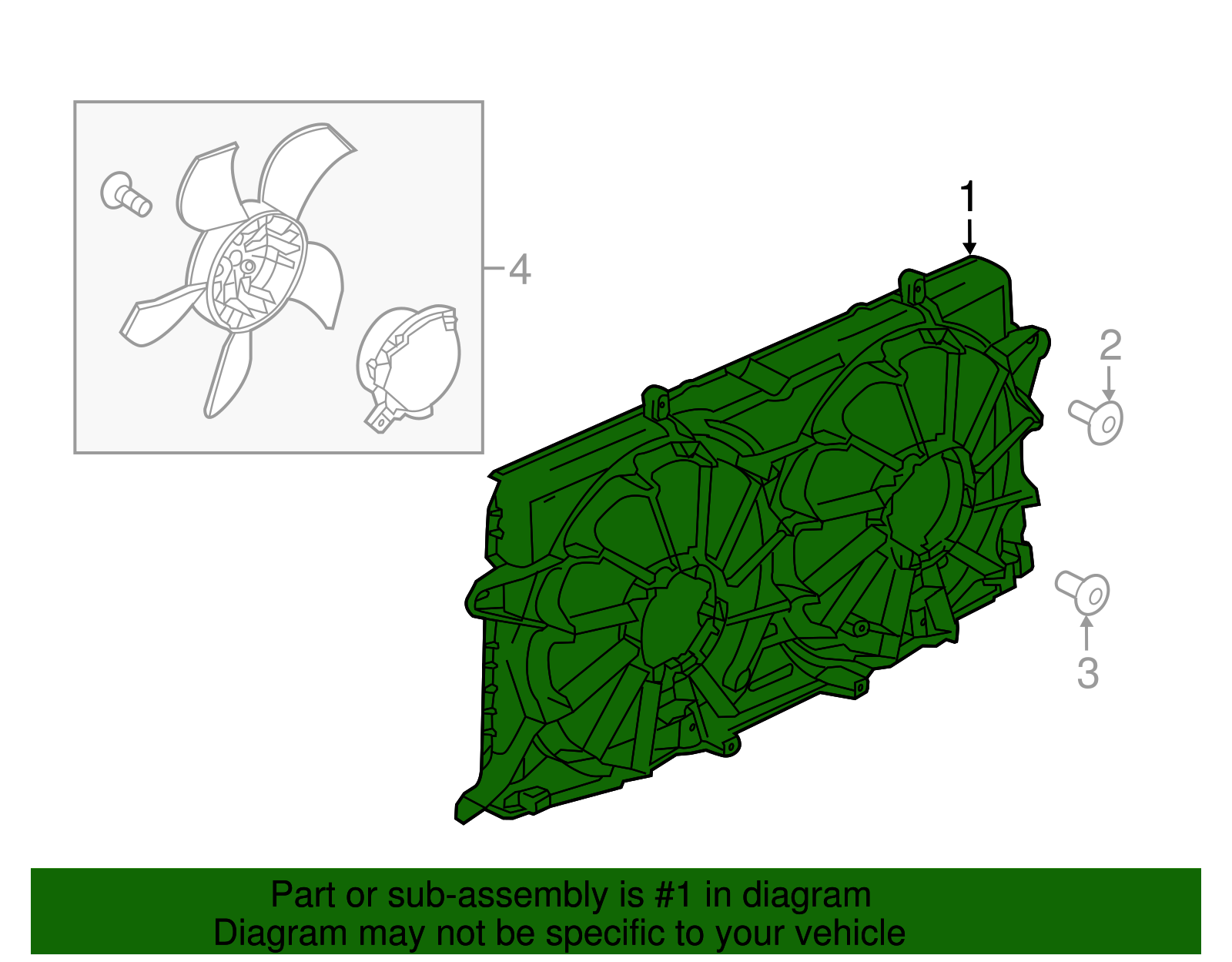 23390829 - Engine Cooling Fan Rear Shroud 2015-2020 GM | Gateway Buick ...