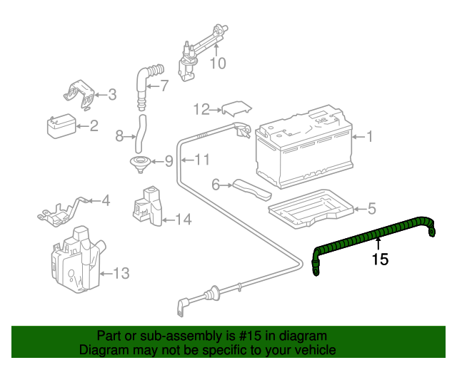 251-540-03-41 - Negative Cable 2006-2012 Mercedes-Benz | Mercedes-Benz ...