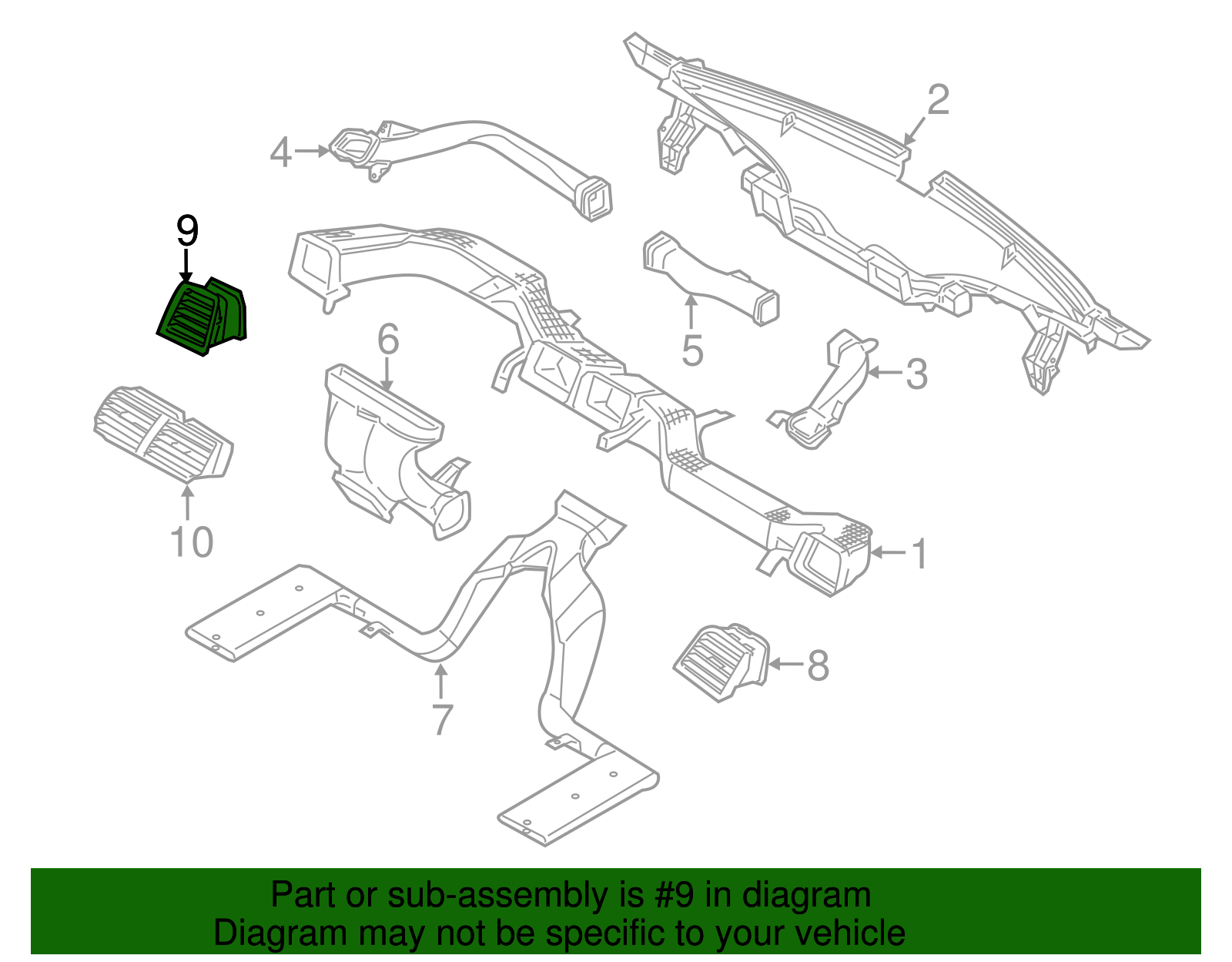BB5Z-19893-BC - Louver 2011-2015 Ford | AutoNation Parts