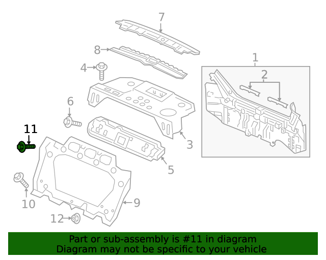 90103-T3V-000 - Bolt Flange (8X22) (Torx) - 2018-2020 Honda Clarity ...