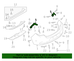 2019 Mazda 3 Side Bracket - Passenger Side (RH) BCKA-50-2H1 ...