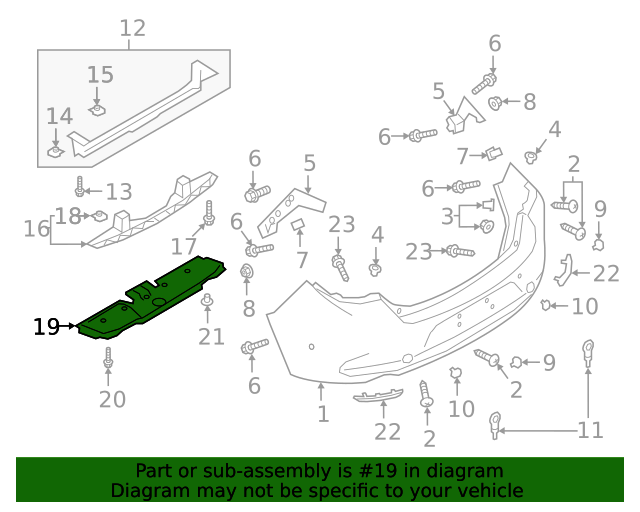 2019-2021 Mazda 3 Under Cover BDTS-50-C51B | QuirkParts