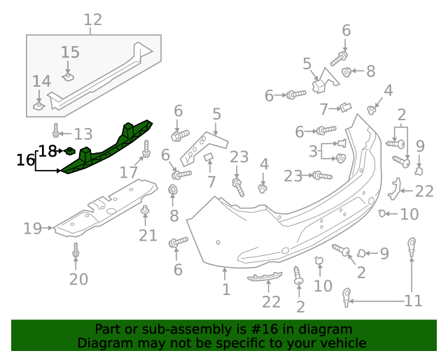 2019-2020 Mazda 3 Stay Bracket BCKA-50-290 | TascaParts.com