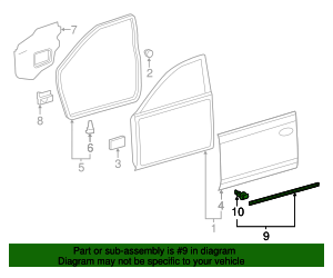 2012-2014 Toyota Camry Surround Weather-Strip Door, Toyota Camry ...