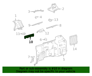2021-2022 Toyota Sienna Side Trim 64715-08040-C0 | Toyota Parts Center