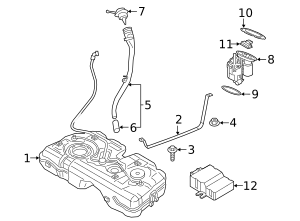 16117453430 - 2016-2022 BMW Fuel Tank (16-11-7-453-430) | BMW of South ...