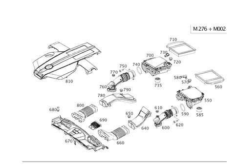Air Intake, Gasoline Vehicles for 2016 Mercedes-Benz CLS 400 | Mercedes ...