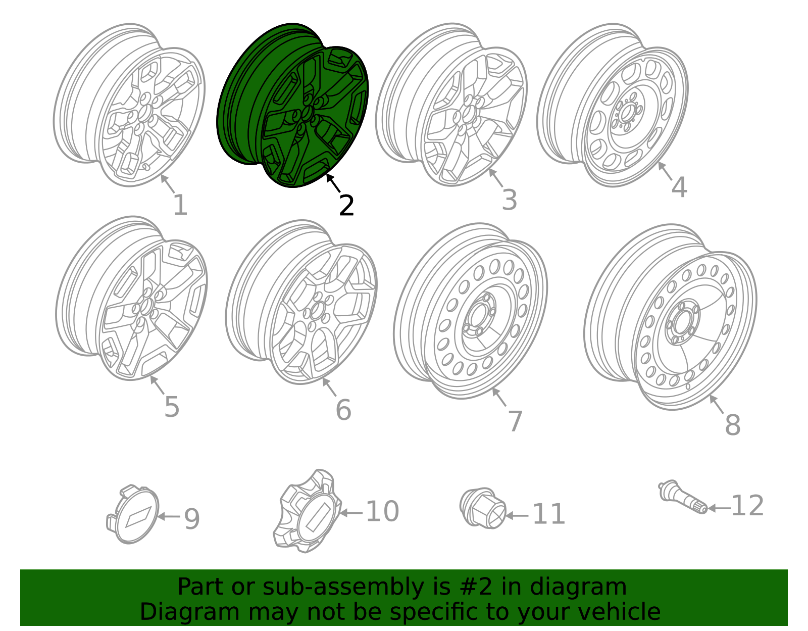 M1PZ-1007-C - Wheel Assembly 2021-2024 Ford Bronco Sport | Big 3 Auto Parts