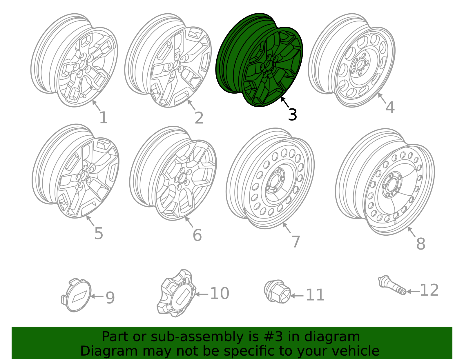 M1PZ-1007-D - Wheel Assembly 2021-2024 Ford Bronco Sport | Big 3 Auto Parts