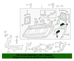 N-107-373-01 - Parking Light Bulb Socket 2009-2015 Audi | Audi OEM Parts