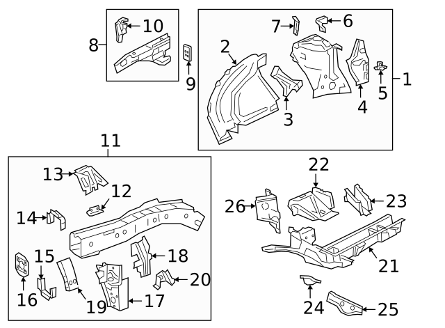 2020-2021 Cadillac XT6 Outer Reinforced - Driver's Side (LH) 84711464 ...