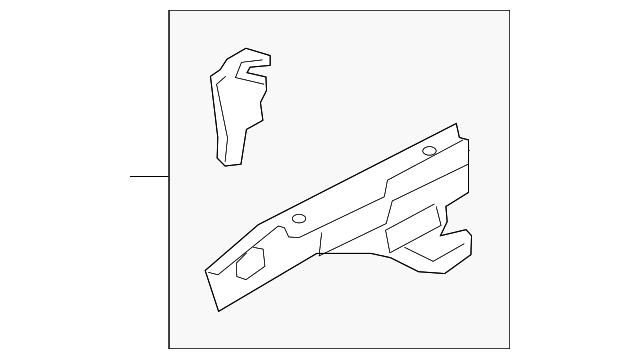 2020-2023 Cadillac XT6 Passenger Side Front Compartment Upper Side Rail ...