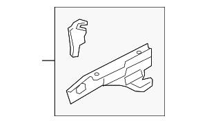 2020-2023 Cadillac XT6 Passenger Side Front Compartment Upper Side Rail ...