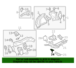 2017-2024 GM Driver Side Engine Compartment Rail Bracket 23266738 GM ...