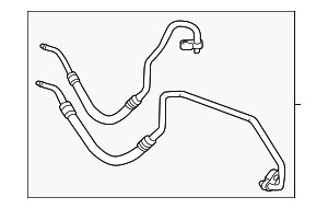 2017-2019 Chevrolet Cruze Automatic Transmission Fluid Cooler Inlet and ...