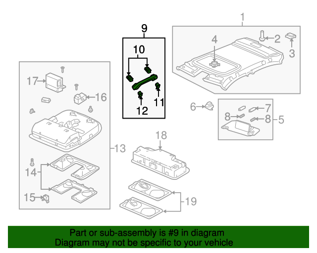 2007-2016 Acura Grip Handle 83240-SNA-A01ZD | AutoNation Parts