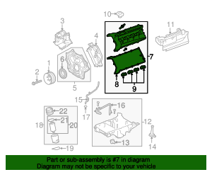 Genuine Valve Cover for 2010-2012 Land Rover | Land Rover Part ...