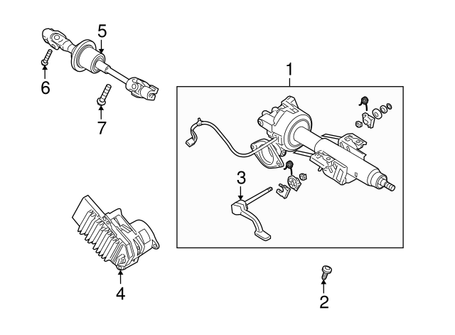 2004-2012 GM Steering Column, Remanufactured 19332845 | TascaParts.com