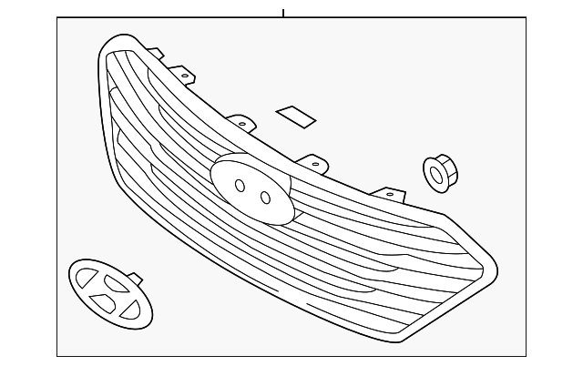 86350-B8000 - Grille Assembly - 2013-2016 Hyundai Santa Fe | World OEM ...