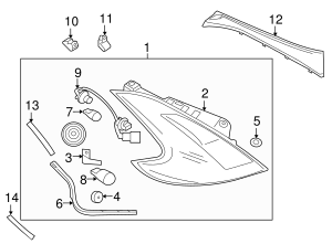 2003-2020 Nissan Signal Lamp Bulb 26261-89969 | TascaParts.com