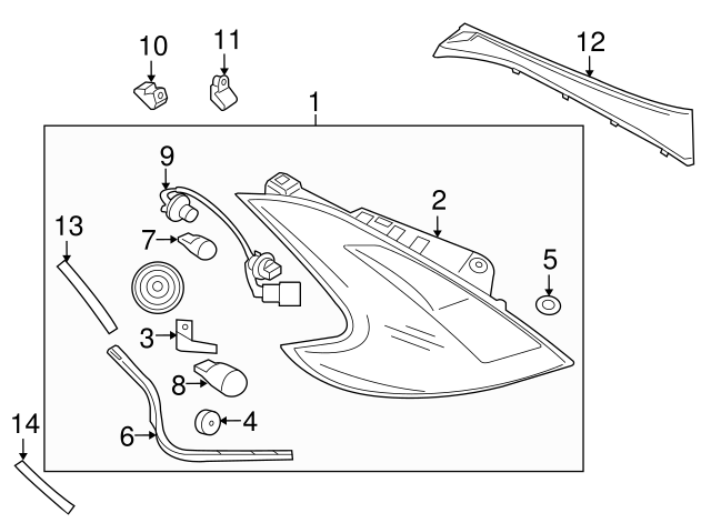 1989-2023 Nissan Bulb 26261-89917 | Nissan Parts Store