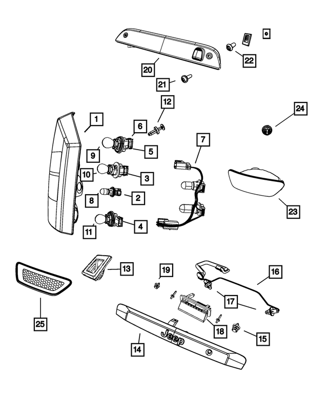 68060655AA - Lamp Socket - 2002-2017 Jeep | OEM Parts Quick