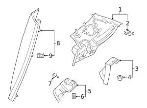 2019-2022 Volvo Upper Trim 32244154 | GetOEMParts.com
