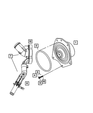 4892225AA - Water Pump 2006-2007 Mopar | Mopar Wholesale Parts