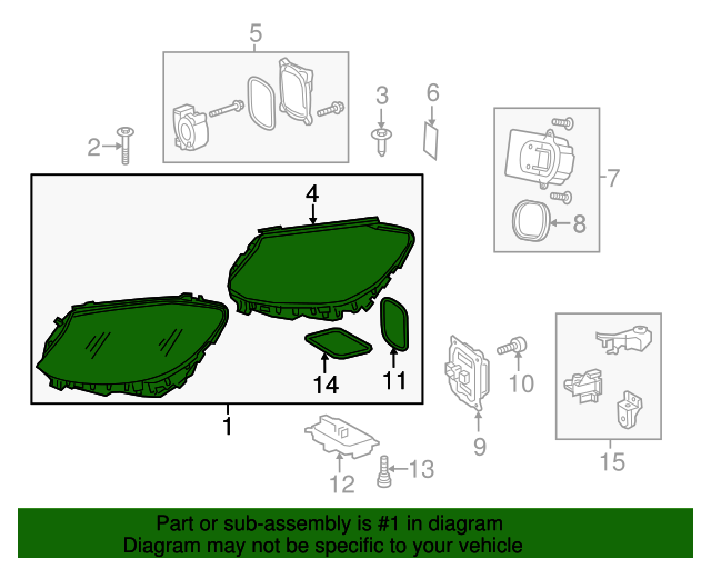 205-906-61-04 - Headlamp Assembly - 2019-2020 Mercedes-Benz ...