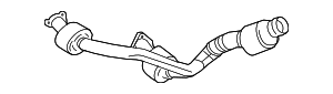 Genuine OEM Catalytic Converter with Flanges, Pipes, Bushings, and ...