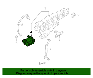 2013-2018 BMW Turbocharger Wastegate Actuator 11658659883 | OEM Parts ...