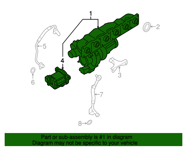 11657648913 - 2013-2019 BMW Exhaust Manifold (11-65-7-648-913) | BMW of ...