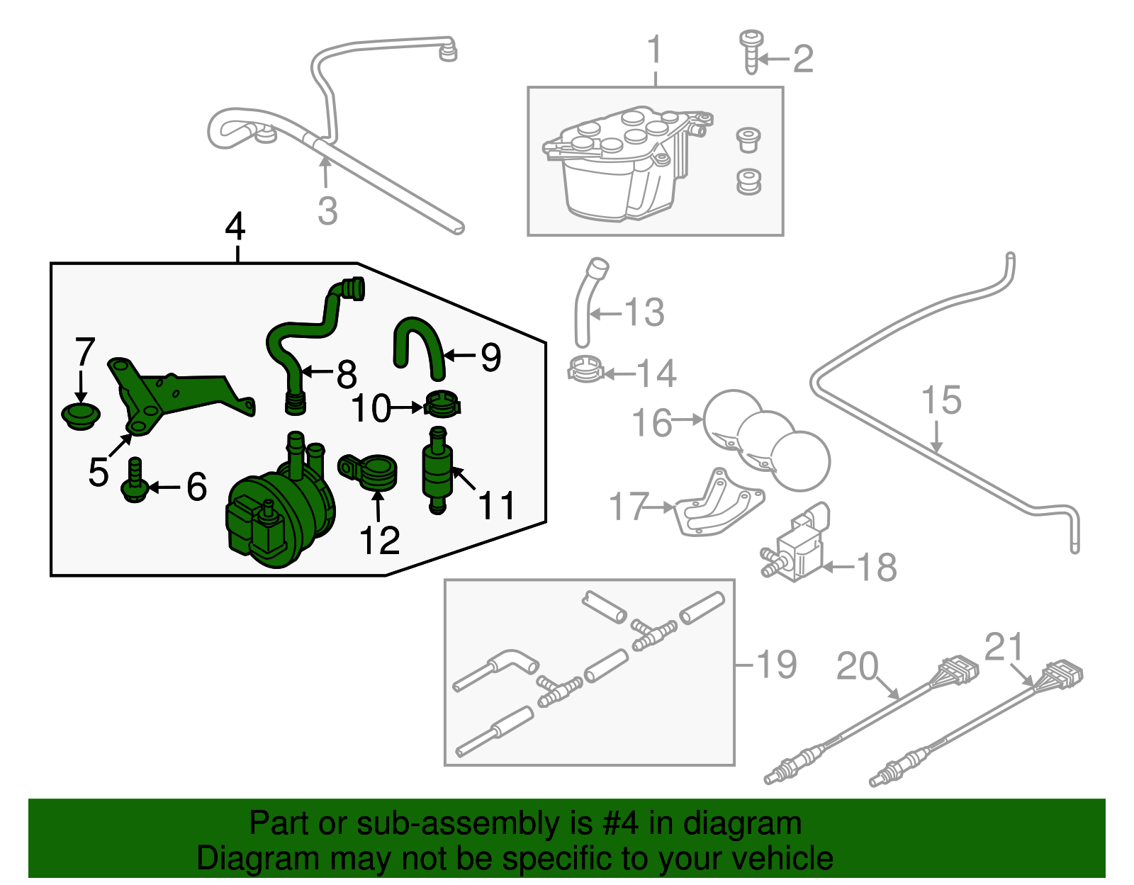 427-906-201 - Evaporative Emissions System Leak Detection Assembly 2011 ...