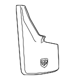 2009-2024 Mopar Front Splash Guards 82212287AC | Mopar Parts Canada