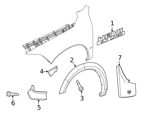 2009-2023 Mopar Front Splash Guards 82212287AC | Mopar Parts Canada