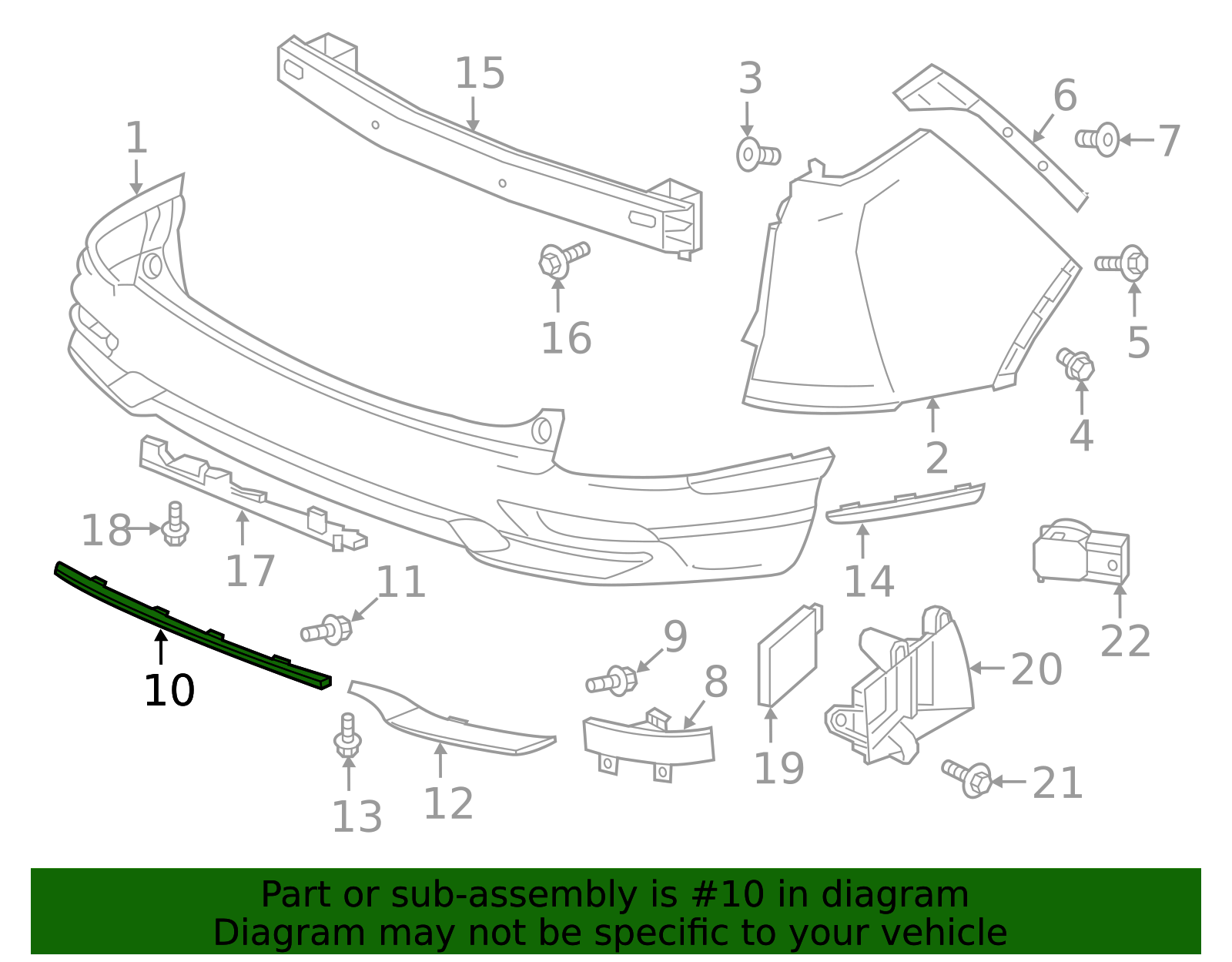 2020-2022 Honda CR-V Lower Molding 71517-TLA-A60 | OEM Parts Online