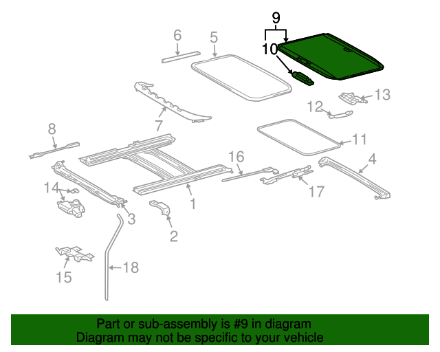 2004-2010 Toyota Sienna Sunshade 63306-AE011-B0 | Toyota Parts Center