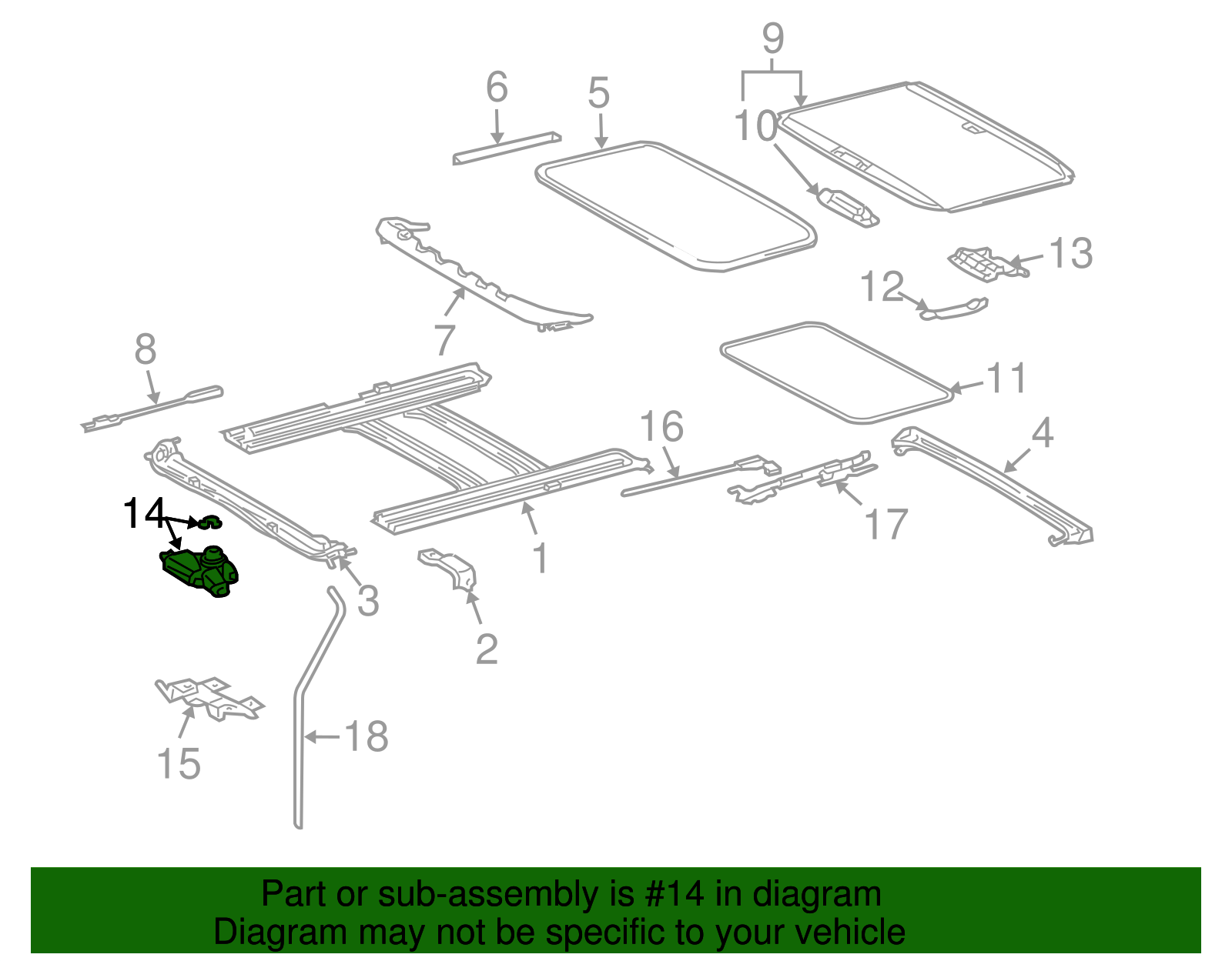 63260-AE012 - 2004-2010 Toyota Sienna - Motor | Sparks Parts