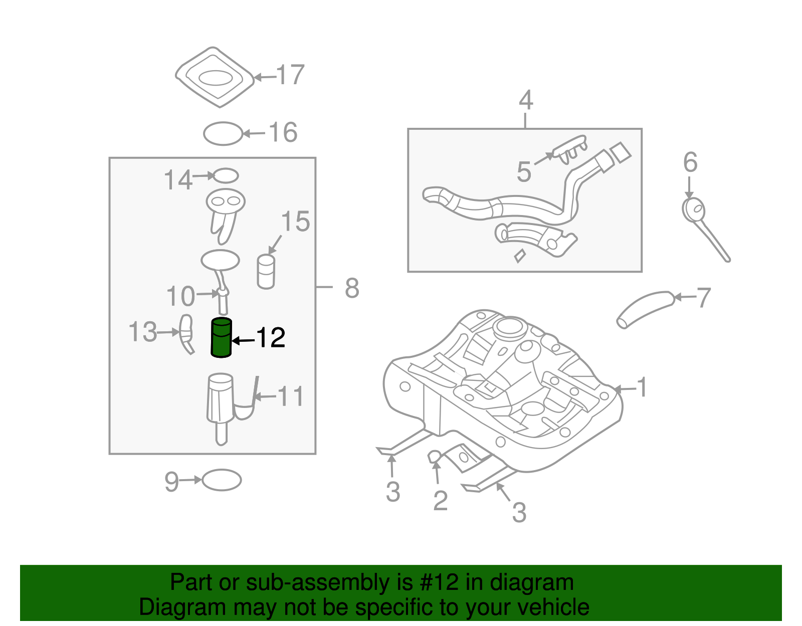 2006-2010 Kia Fuel Filter 31911-2G000 | OEM Parts Online