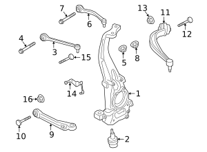 2019-2024 Porsche Cayenne Rear Lower Control Arm PAB-407-693 | Sunset ...