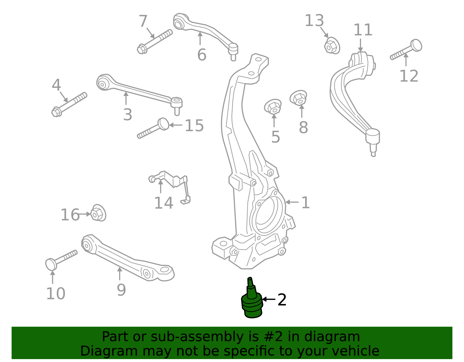 2019-2024 Porsche Cayenne Lower Ball Joint 958-407-689-C | OEM Parts Online