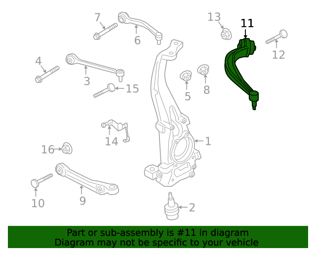 2019-2024 Porsche Cayenne Rear Lower Control Arm PAB-407-693 | OEM ...