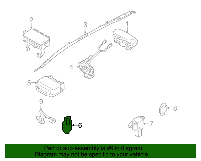 2008-2015 Hyundai Ft Impact Sensor 95920-0A100 | OEM Parts Online